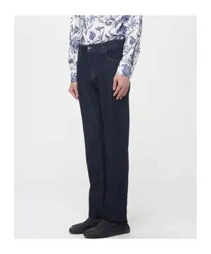 Etro Mid-rise Slim-fit Jeans With Tonal Stitching - Medium Blue