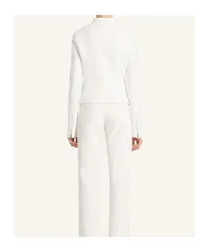 COURREGES Courrèges Cropped Biker Jacket With Embroidered Logo
