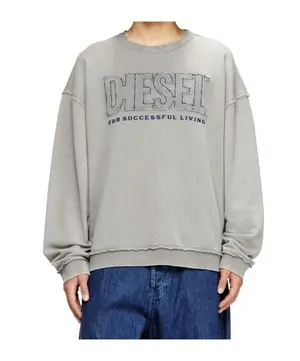 DIESEL® S-boxt-raw-v1 Sweatshirt - Grey