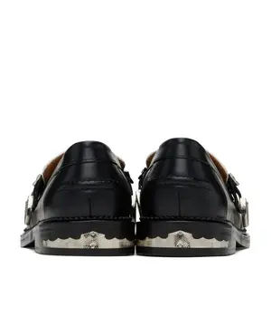 TOGA VIRILIS Round Toe Loafers With Strap Detailing