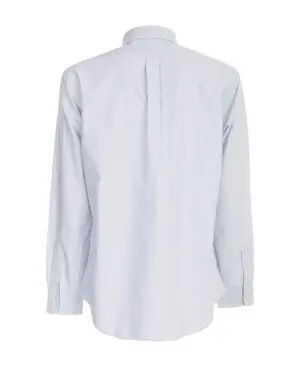 Polo Ralph Lauren Logo Embroidered Curved Hem Shirt - White