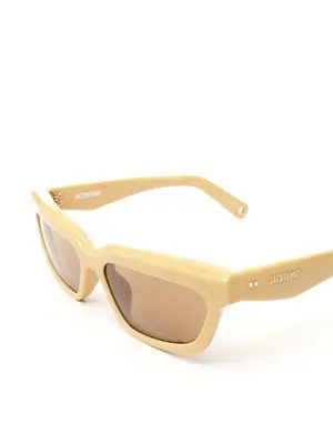 Jacquemus Full Frame Sunglasses - Nude