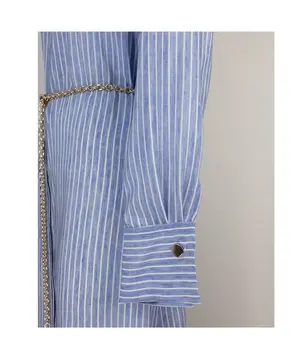 Max Mara Striped Shirt Dress With Belt