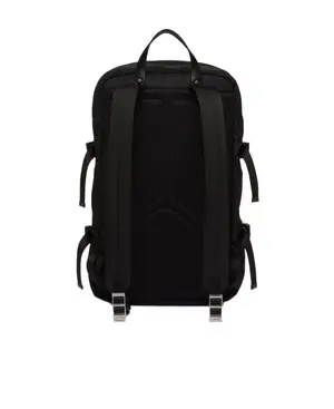 Prada Logo Plaque Zipped Backpack