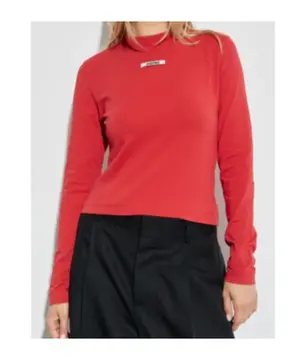 Jacquemus Logo Patch Long-sleeve Top - Red