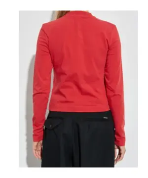 Jacquemus Logo Patch Long-sleeve Top - Red