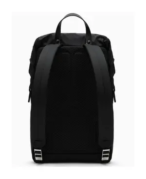 Prada Logo Backpack - Black
