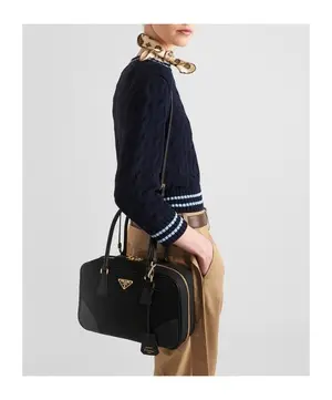 Prada Re-edition 1978 Medium Re-nylon And Saffiano Leather Two-handle Bag