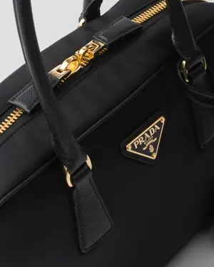 Prada Re-edition 1978 Medium Re-nylon And Saffiano Leather Two-handle Bag