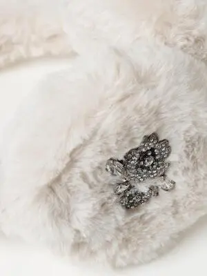 ROGER VIVIER Efflorescence Earmuffs In Faux Fur