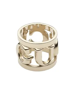 Gucci Logo Carré Ring - Golden