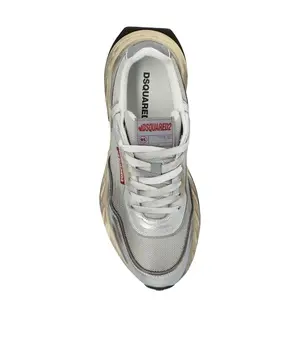 Dsquared2 Distressed Low-top Sneakers - Silver