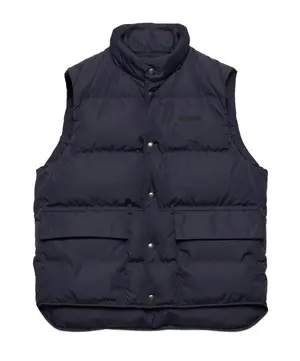 Prada High-neck Padded Gilet - Blue