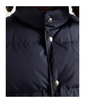 Prada High-neck Padded Gilet - Blue
