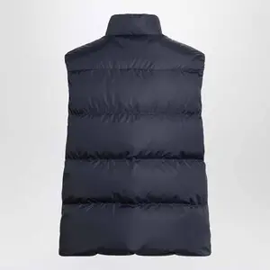 Prada High-neck Padded Gilet - Blue