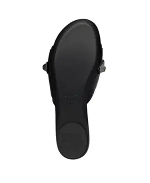 Balenciaga Cagole Flat Sandals - Black