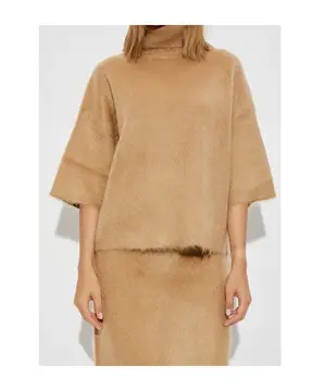 Fabiana Filippi Wool Roll Neck Half Sleeve Jumper