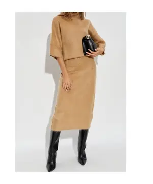Fabiana Filippi Wool Roll Neck Half Sleeve Jumper