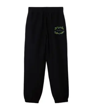 Burberry Logo-embroidered Track Pants - Coal