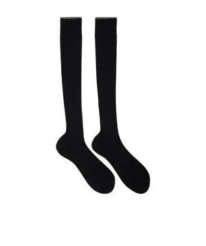 Brunello Cucinelli Ribbed Knee High Socks - Black