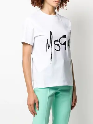 MSGM Logo Print T-shirt