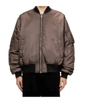 DIESEL® W-type D1 Padded Bomber Jacket - Black