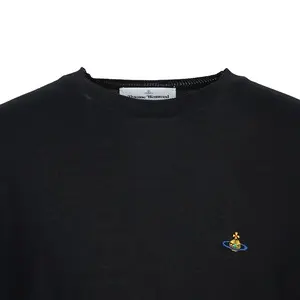 VIVIENNE WESTWOOD Orb Logo Fine Knit Sweater - Black