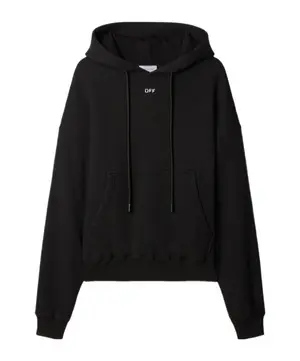 Off-White Logo Printed Drawstring Hoodie