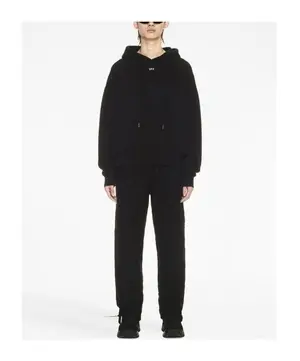 Off-White Logo Printed Drawstring Hoodie