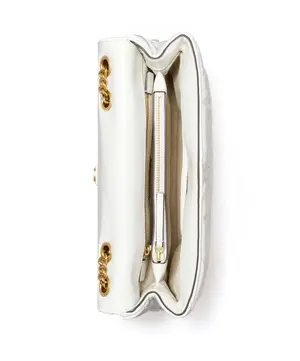Tory Burch Kira Diamond Quilt Convertible Shoulder Bag - White