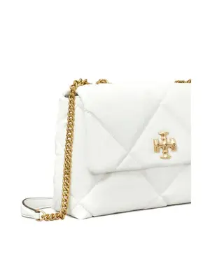 Tory Burch Kira Diamond Quilt Convertible Shoulder Bag - White