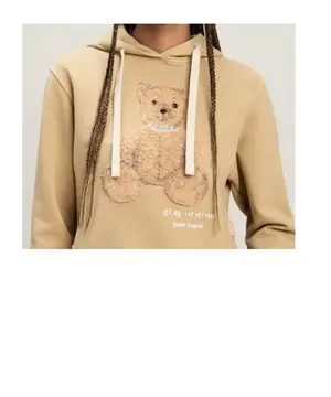 Palm Angels Teddy Bear Embroidered Hoodie