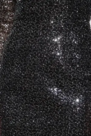 Dolce & Gabbana Sequin Sweetheart Neck Mini Dress