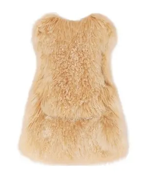 Givenchy Fur Sleeveless Jacket
