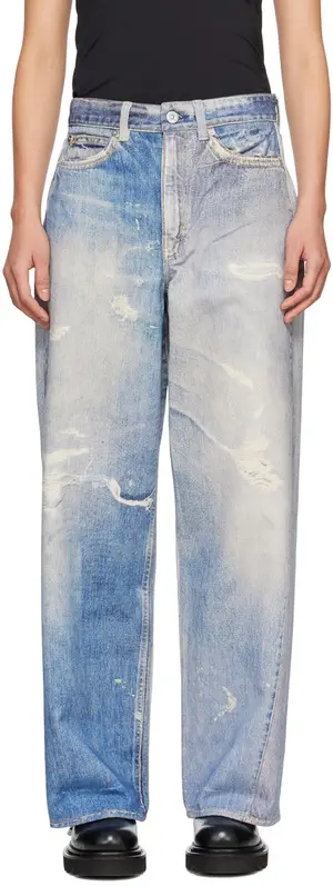 Our Legacy Full Cut Distressed Jeans - Gray