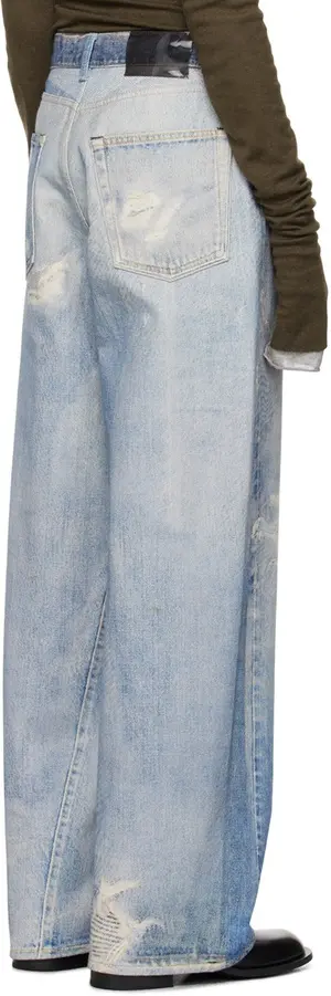 Our Legacy Full Cut Distressed Jeans - Gray