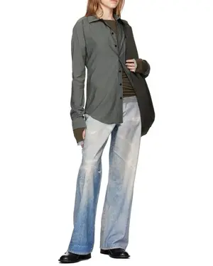 Our Legacy Full Cut Distressed Jeans - Gray