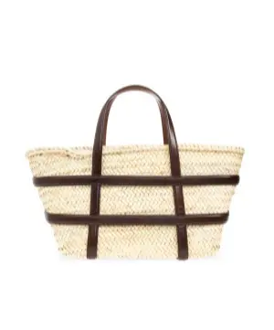 Tory Burch Ella Straw Basket Bag - Nude