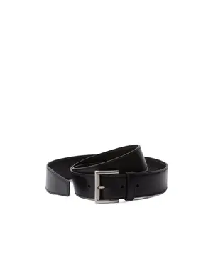Prada Bottega Veneta Square Buckle Belt - Black
