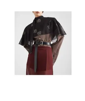 Prada Square Buckle Leather Belt