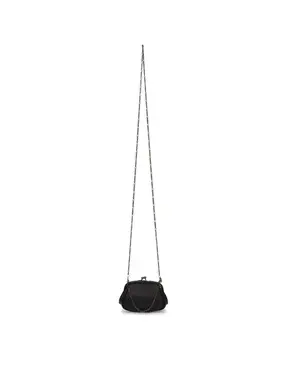 Yohji Yamamoto Clasp Leather Shoulder Bag