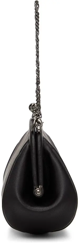 Yohji Yamamoto Clasp Leather Shoulder Bag