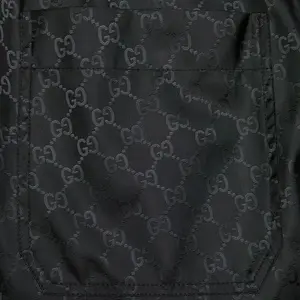 Gucci Monogrammed Jacquard Swim Trunks - Black