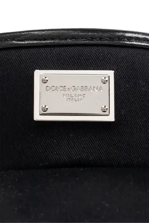 Dolce & Gabbana Gabardine Visor With Logo Plaque