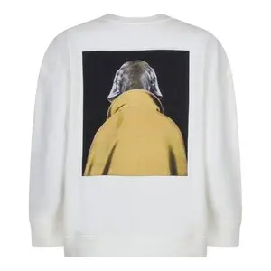 Max Mara Logo And Dog Print Crewneck Sweatshirt - Ivory