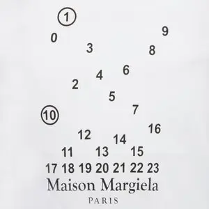 MAISON MARGIELA Logo Print Crewneck T-shirt - White