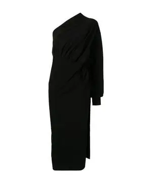 Balenciaga One-shoulder Long Sleeve Body Wrap Dress