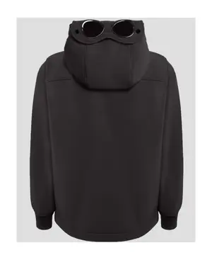 C.P. COMPANY Long-sleeved Zip-up Jacket With Hood - Black