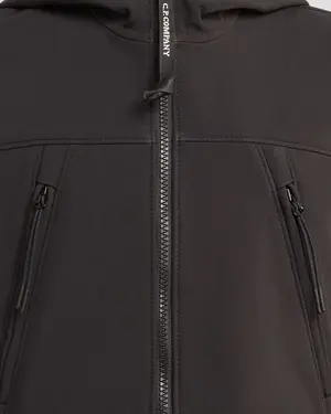 C.P. COMPANY Long-sleeved Zip-up Jacket With Hood - Black