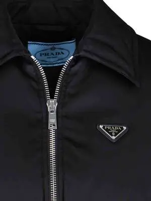 Prada Logo Plaque Belted Jacket